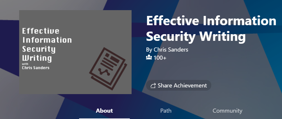 Information Security Writing